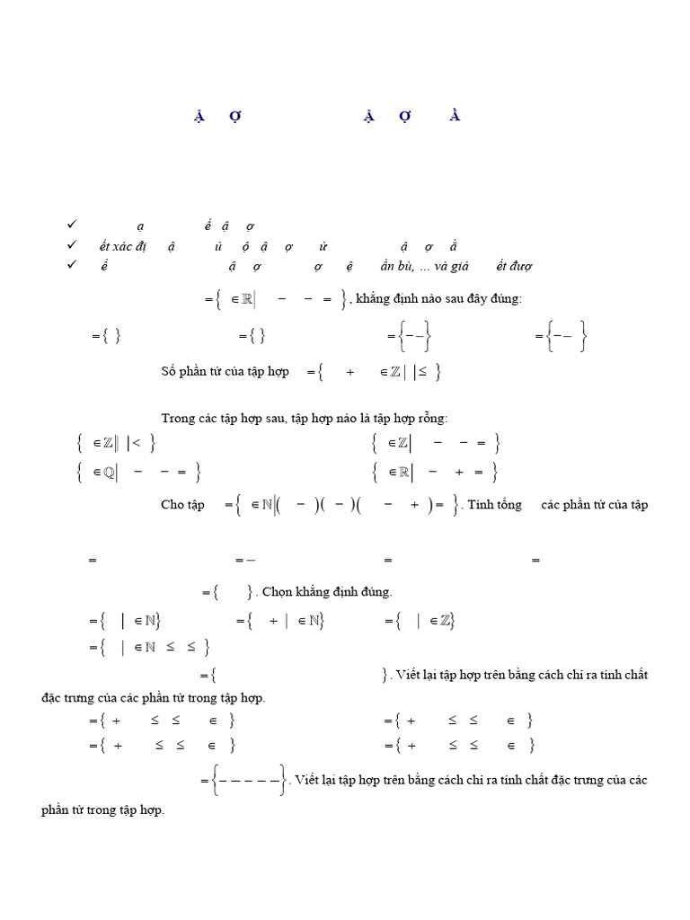 BAI 3 Tap Hop Phep Toan Tap Hop Phan 1 | PDF