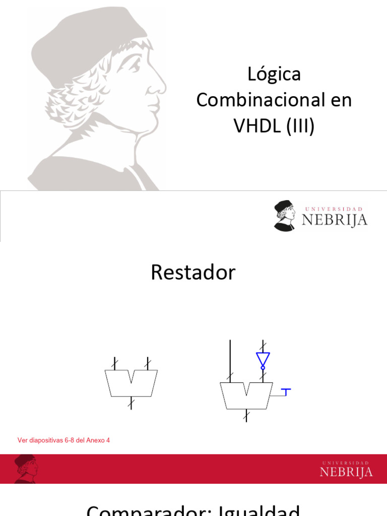 4 3 Logica Combinacional VHDL 3 | PDF | Aritmética | Notación Matemática