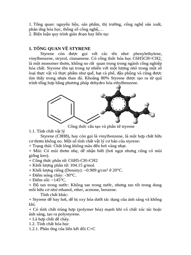Styrene | PDF