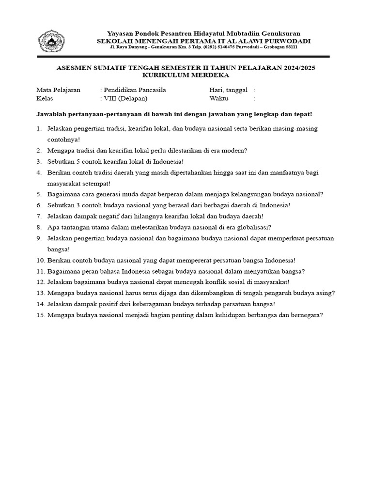 Asts Kelas Viii | PDF