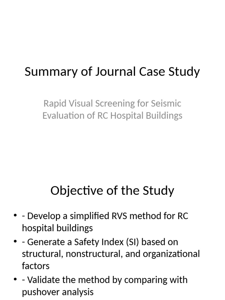Journal Case Study Summary | PDF