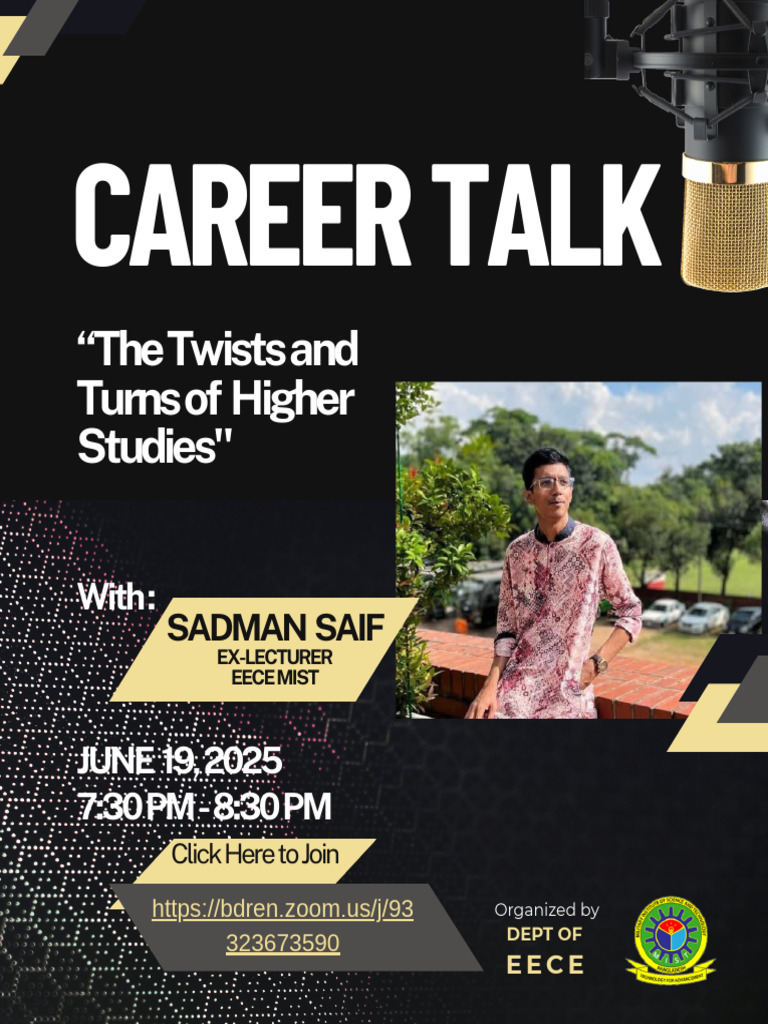 Career Talk With Sadman Saif | PDF