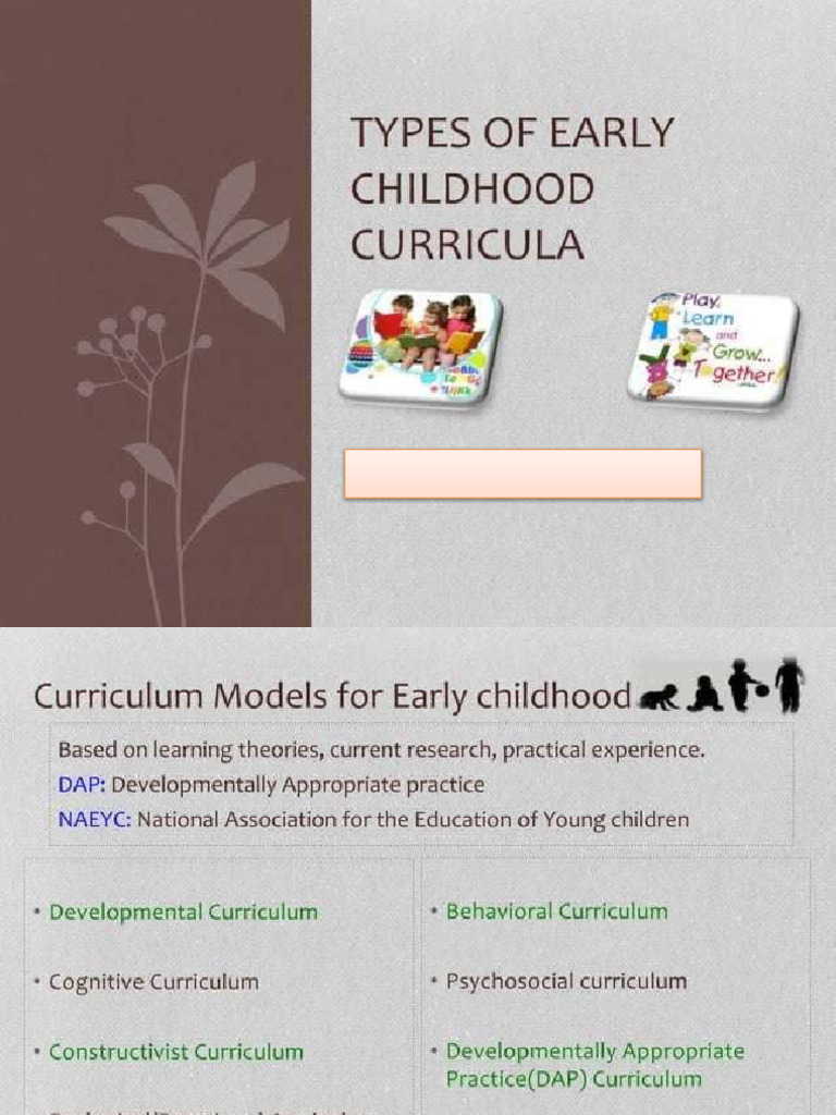 Week2 Curriculum Models | PDF