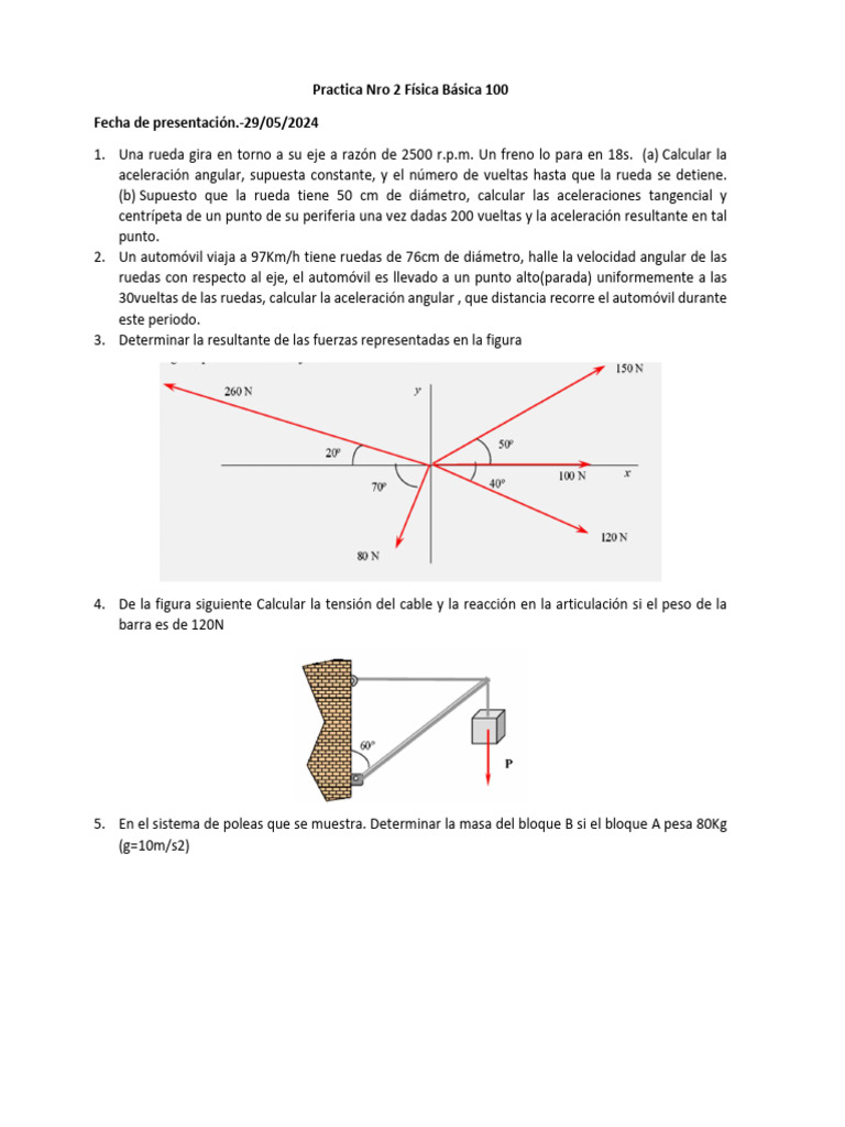Practica 2 Fisica Basica 1 | PDF | Fuerza | Aceleración
