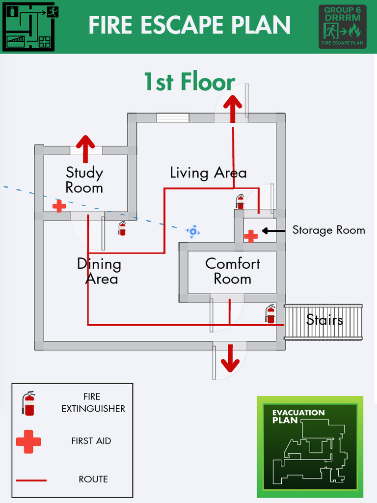 FLOOR PLAN (Fire Emergency Evacuation Plan) | PDF