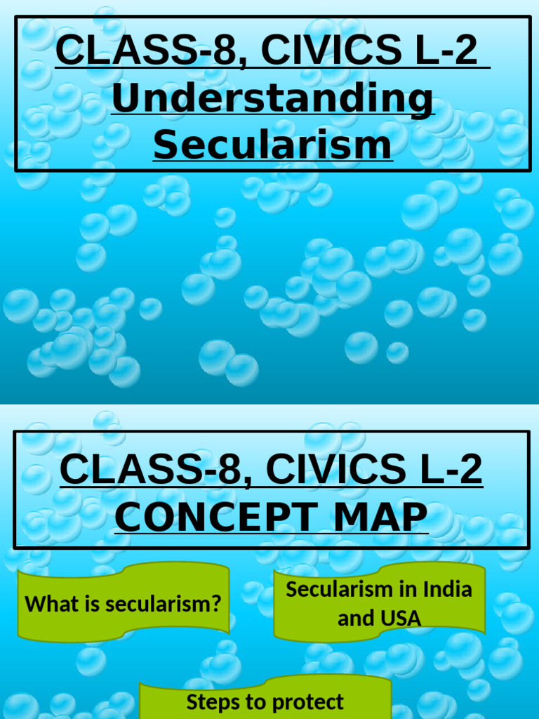 Civics L-2 Secularism | PDF | Secularism | Human Rights