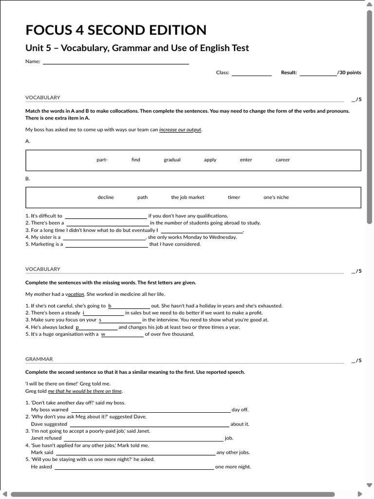 Pearson English Connect - Lesson Print Preview | PDF | English Language ...