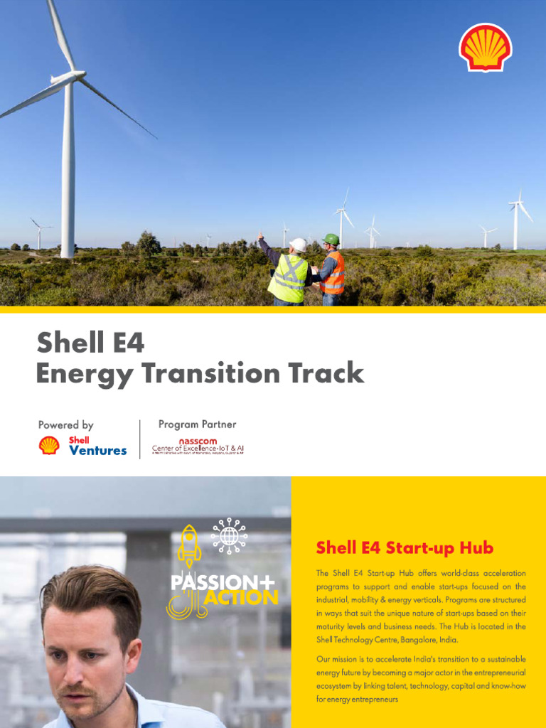 Shell E4 Energy Transition Track - 2025 - Brochure | PDF