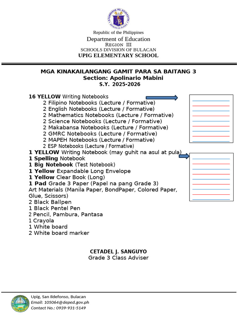 List of Notebook | PDF
