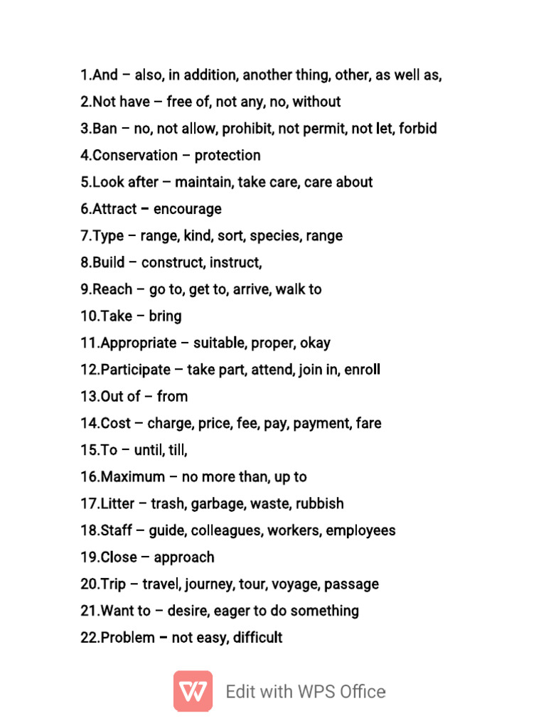 Synonyms For Reading&Listening | PDF | Agriculture | Poison