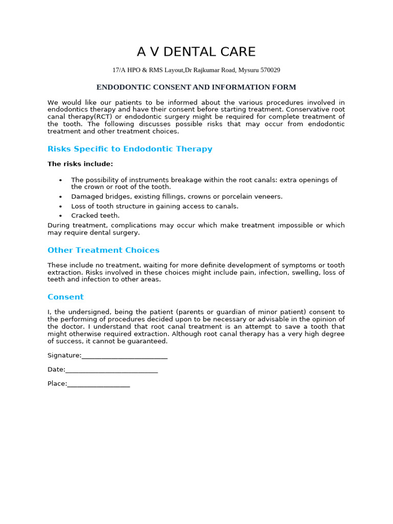 RCT Consent Form | PDF