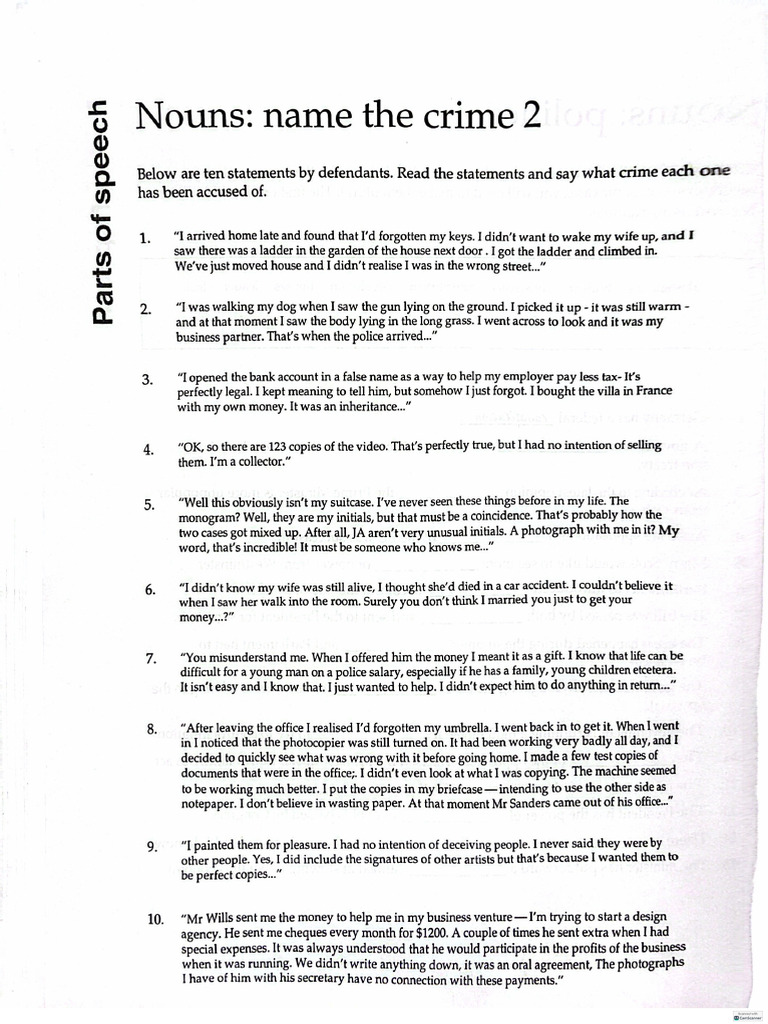 Name The Crime 2 | PDF