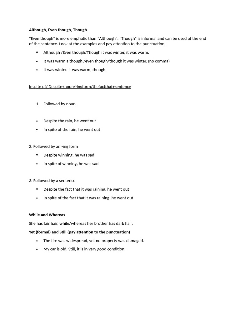 Although Etc | PDF