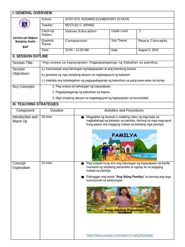 CUF-ESP-Values Educ. Grade 2_ 8-9-2024 | PDF