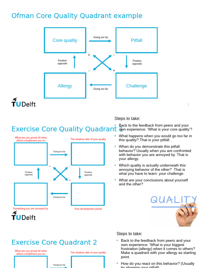Core Quadrant Template Guide | PDF | Psychology | Behavioural Sciences
