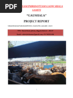 gAUSHALA PROJECT REPORT | PDF | Cattle | Biogas