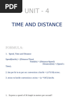 Class 7 Motion and Time Numericals | PDF | Speed | Physical Quantities