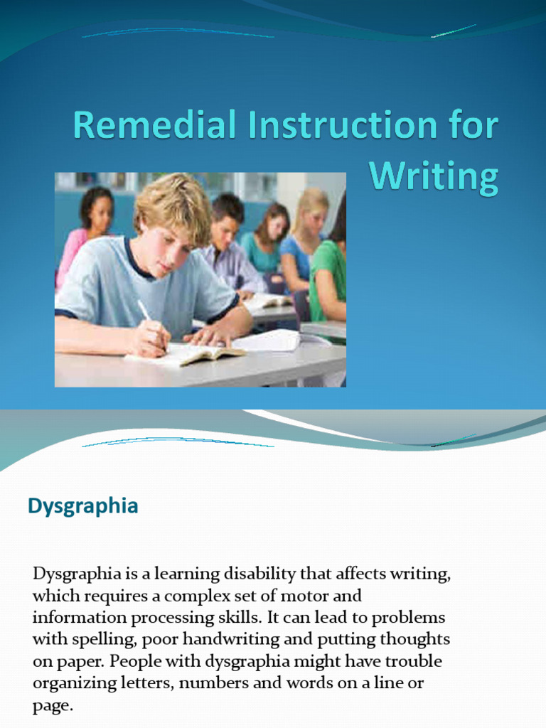 Lesson 6 Remedial Instruction in WRITING | PDF | Learning | Writing