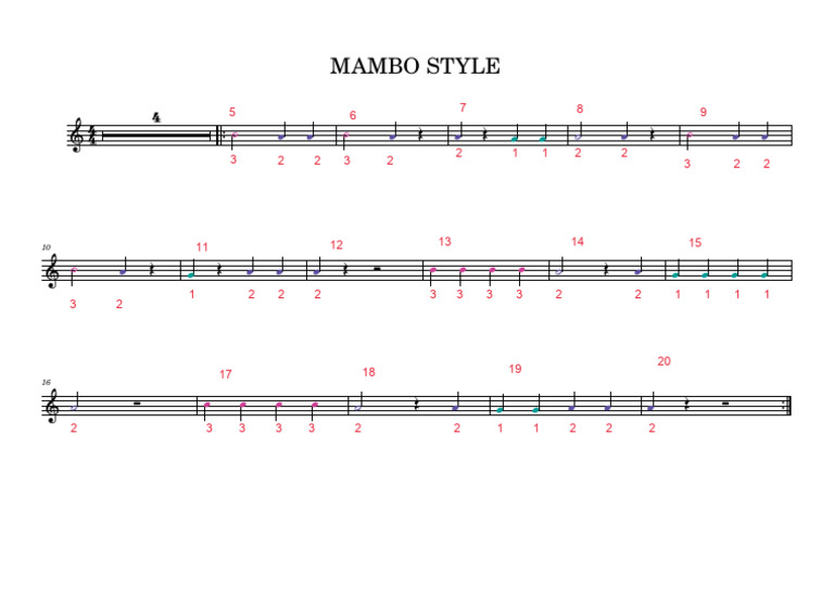 MAMBO - STYLE Colorato | PDF