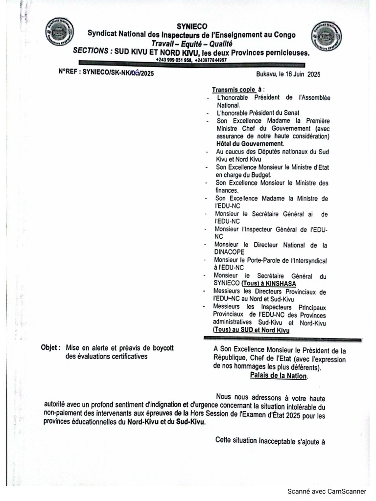 Synieco Alerte | PDF