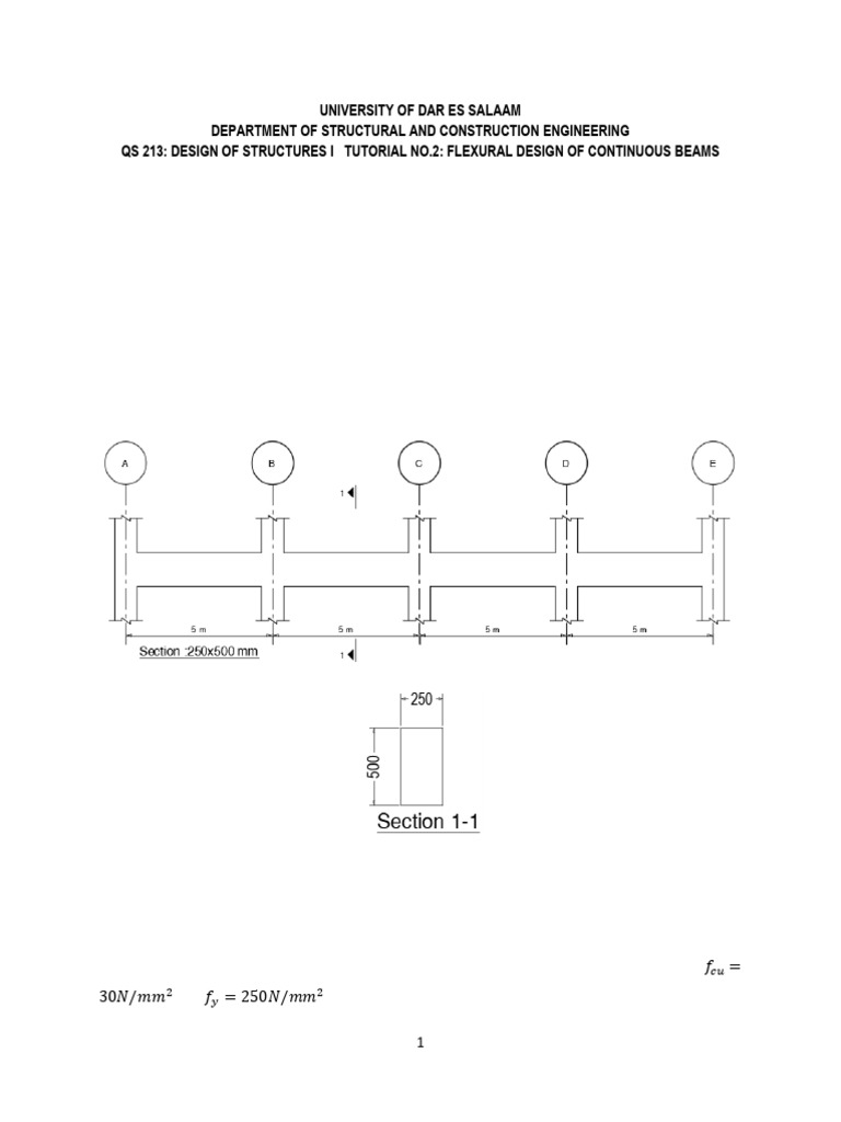 Flexural Design of Continuous Beams | PDF