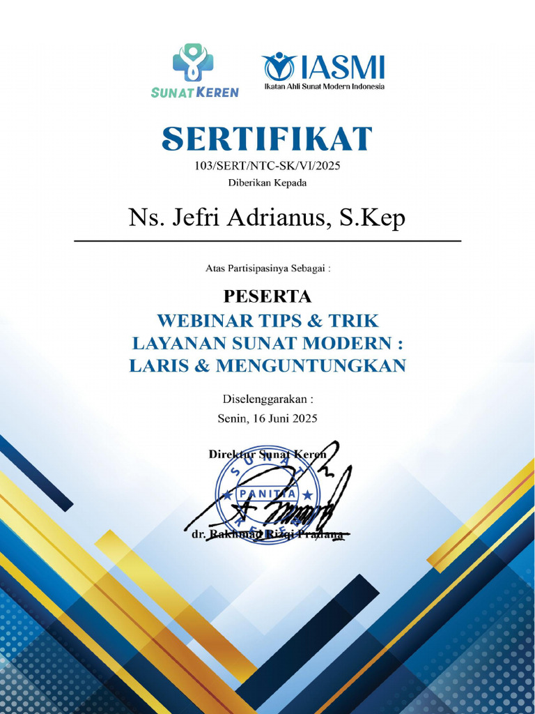 Ns. Jefri Adrianus, S.Kep | PDF