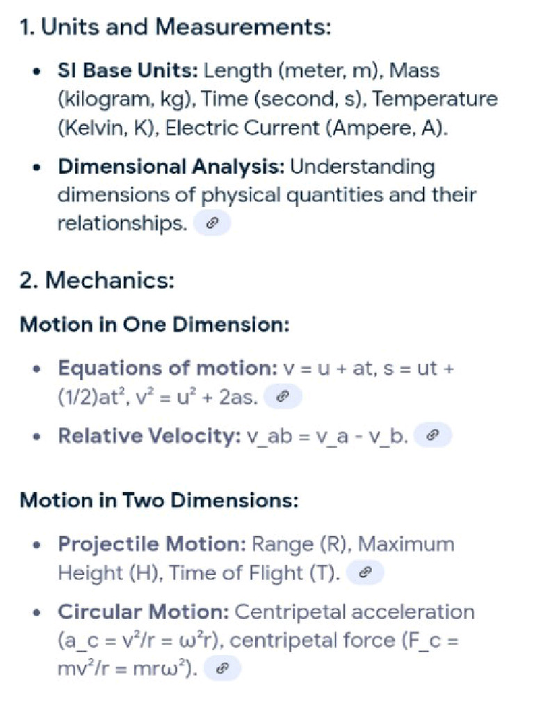 Phy Formula 11 | PDF