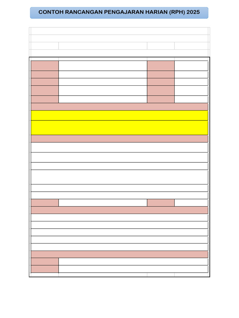 Contoh RPH 2025 | PDF