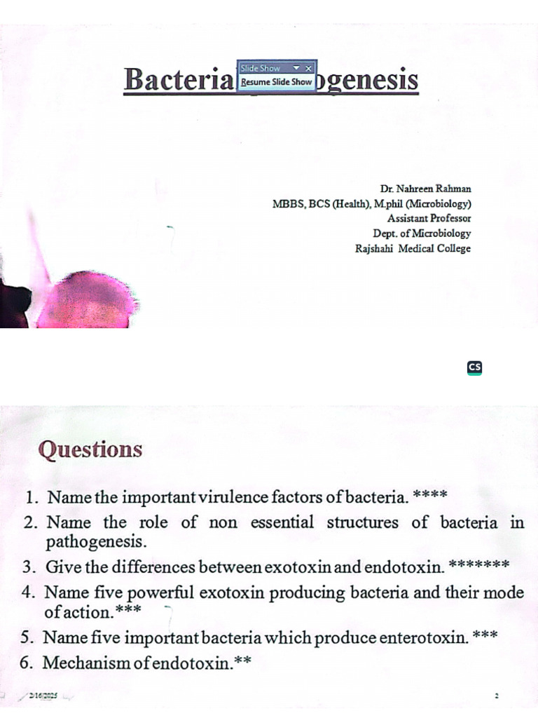 Micro Class - 3 (16022025) Dr. Nahreen Mam | PDF