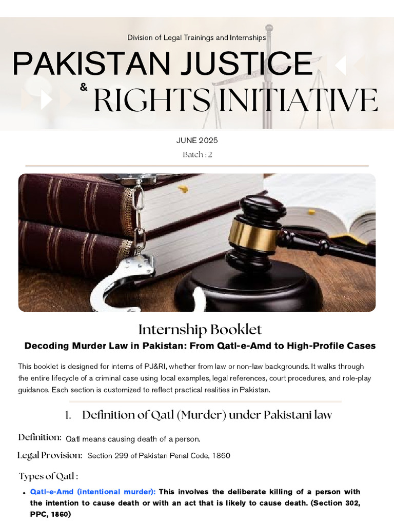 Understanding The Law of Murder in Pakistan 1750157089 | PDF | Bail ...