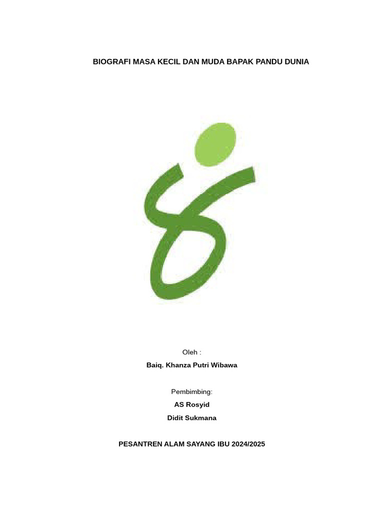 BIOGRAFI MASA KECIL DAN MUDA BAPAK PANDU DUNIA - BQ Khanza | PDF