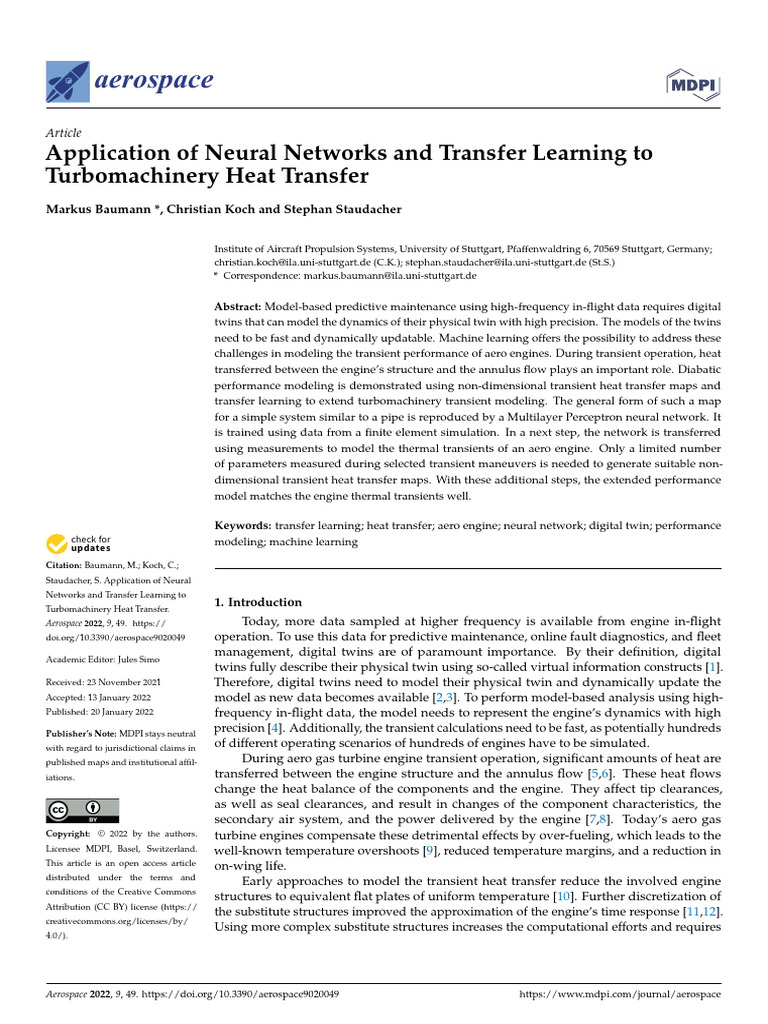 Neural Networks for Turbomachinery Heat Transfer | PDF | Heat Transfer ...