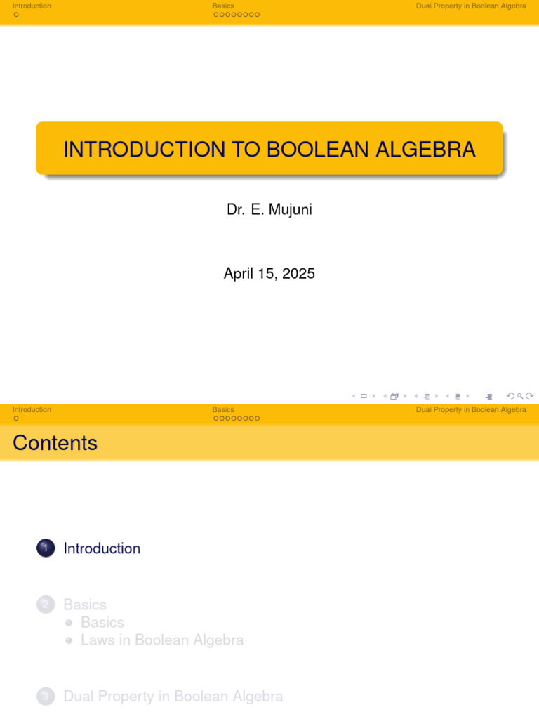 CHAPTER 1 BOOLEAN ALGEBRA (Introduction To Boolean Algebra & Basics of Boolean Algebra) | PDF ...