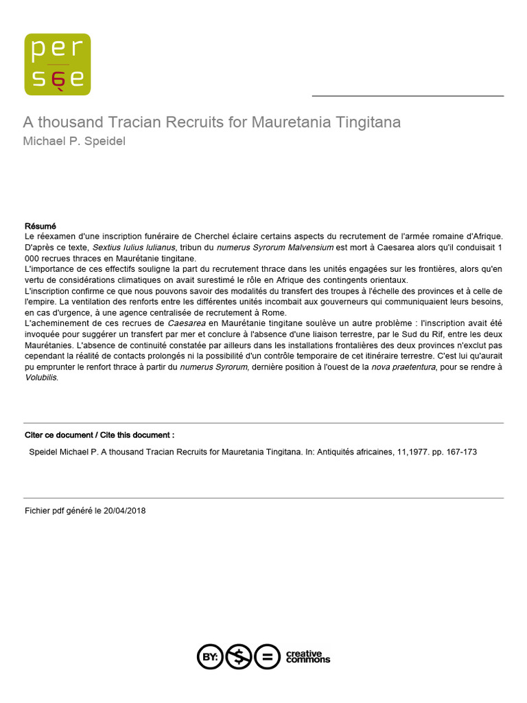 Antaf 0066-4871 1977 Num 11 1 993 | PDF | Ancient Rome | Military Of ...