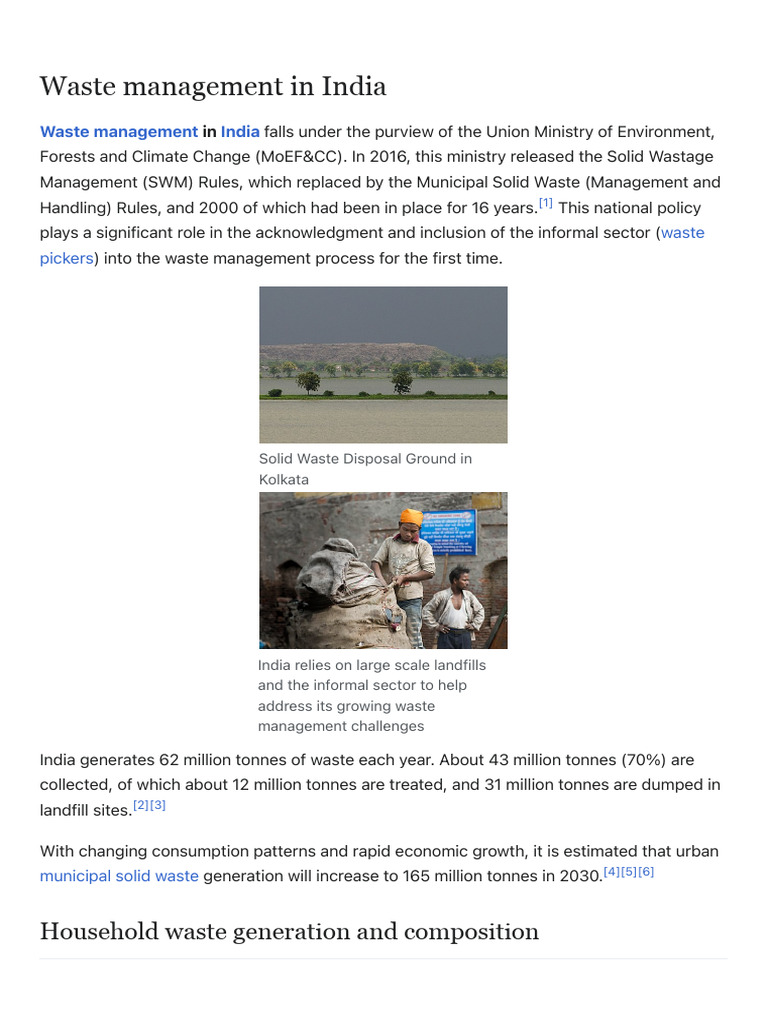 Waste Management Challenges in India | PDF | Waste | Waste Management
