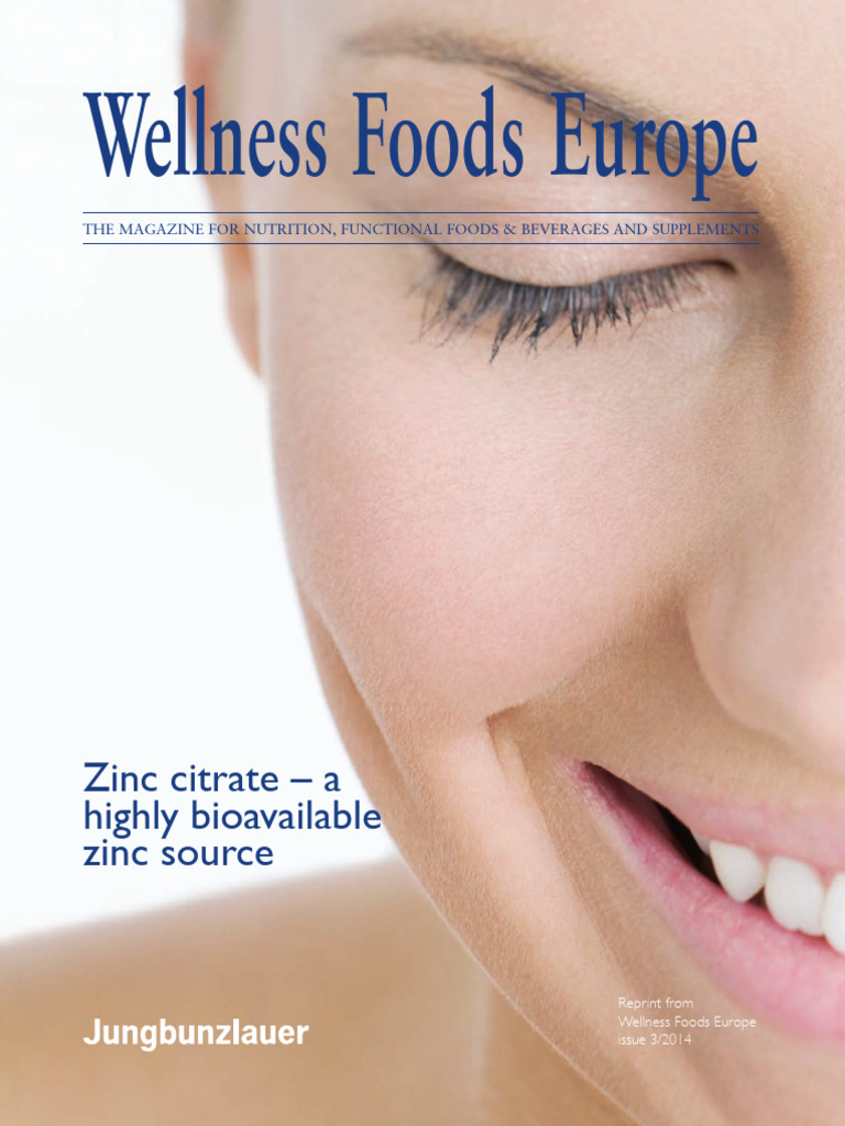 Literatura Tecnica Citrato de Zinco | PDF | Zinc | Bioavailability