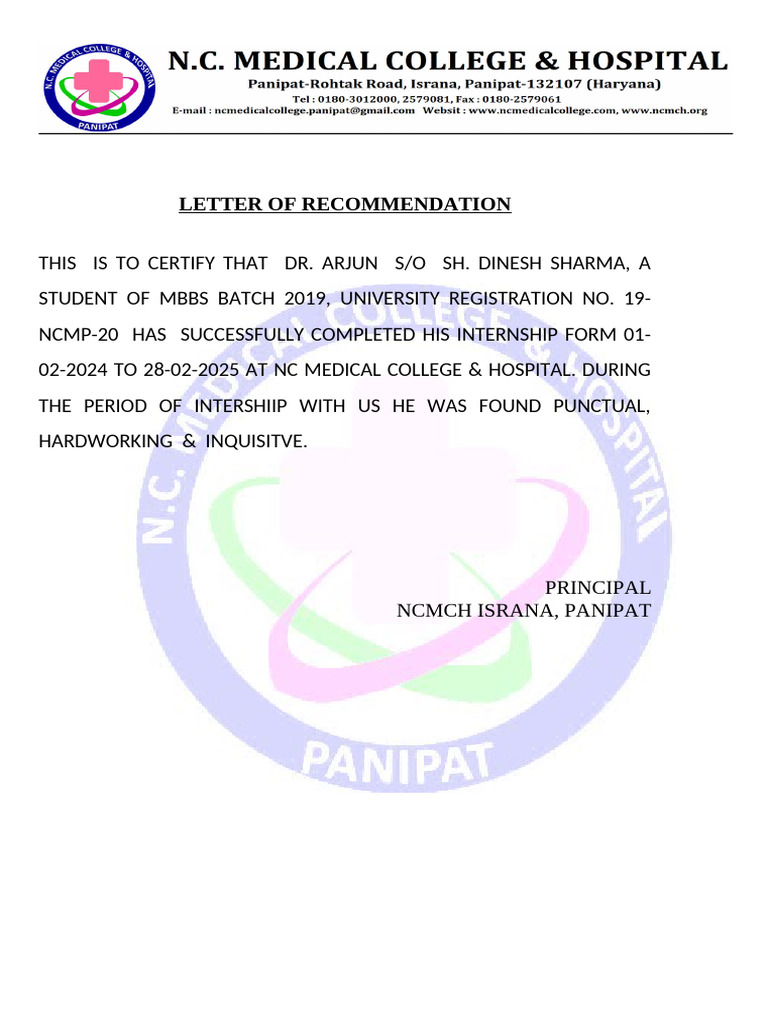 Ref. Letter | PDF