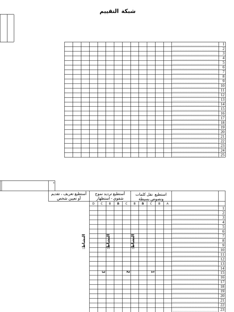 Grilles d' رvaluation | PDF