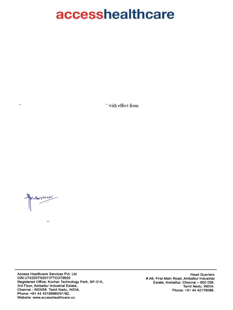 Access Releaving Letter | PDF