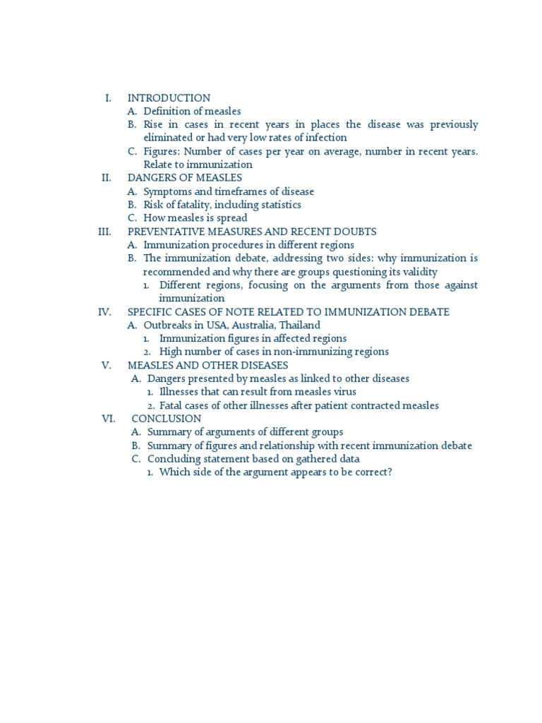 Standard Outline Example (1) | PDF