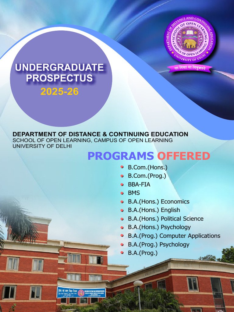 UG Prospectus 2025-26 | PDF | Bachelor's Degree | Academic Degree