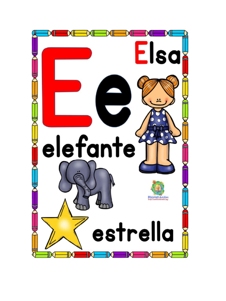 Abecedario Letra E | PDF