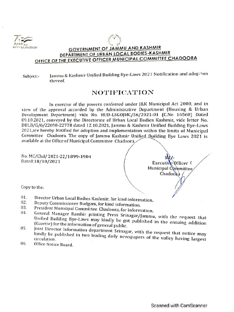 Srinagar Bylaw | PDF