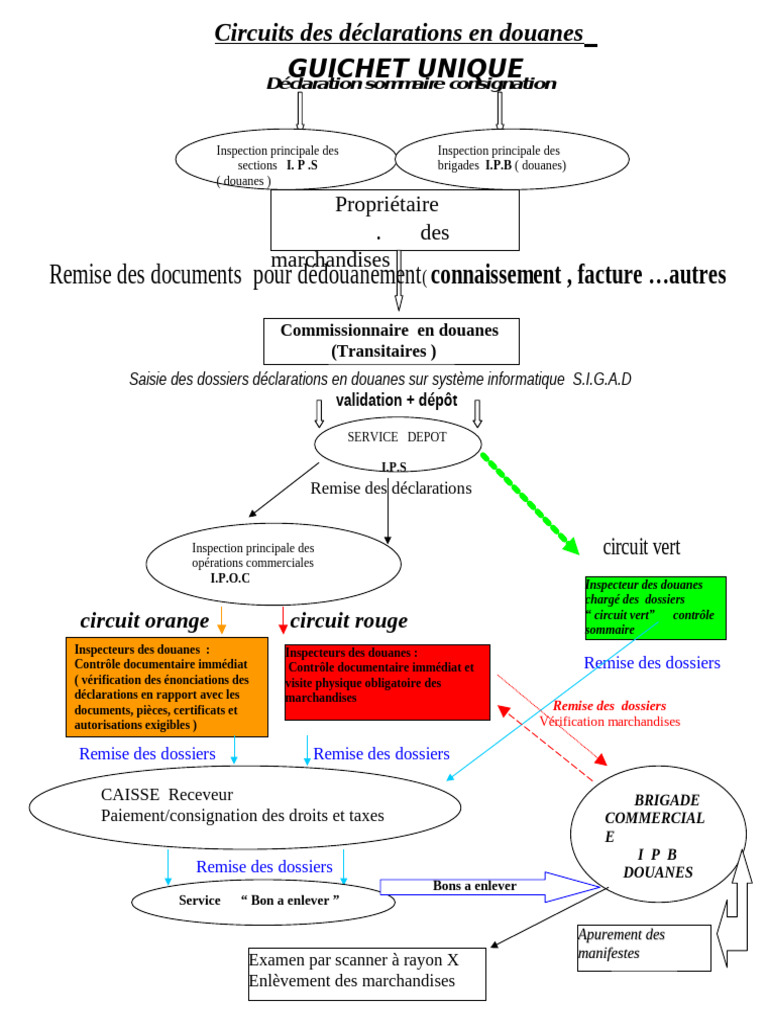 Circuit Des Déclaration en Douane | PDF