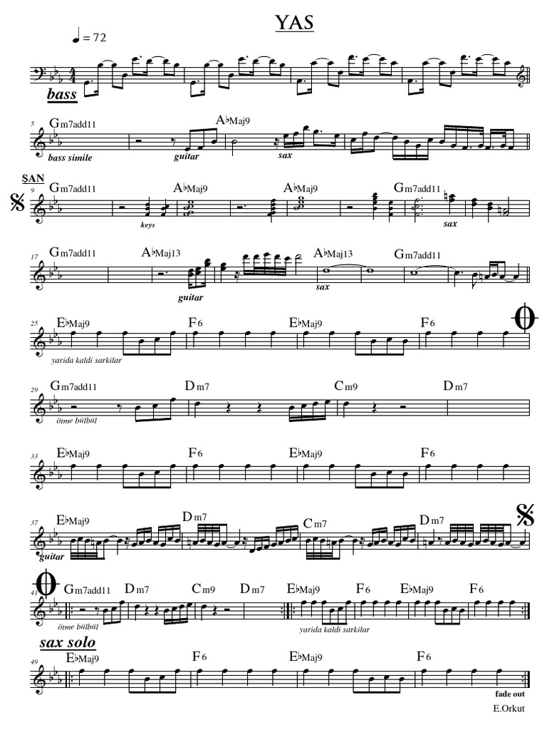 Yas (Original Key) | PDF