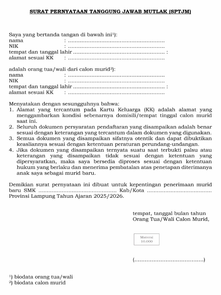 SPTJM SMK | PDF