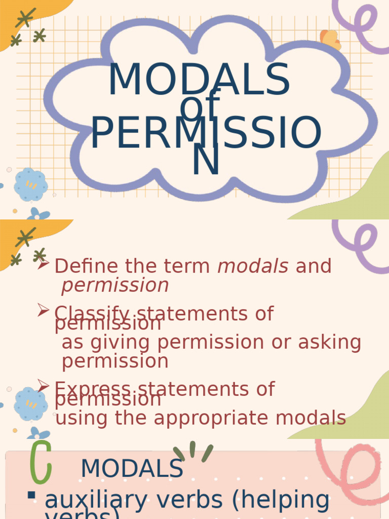 Modals of Permission | PDF
