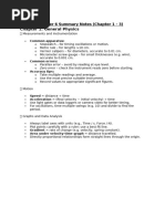 IGCSE Physics ATP Summary Notes 2023-2025 | PDF | Observational Error ...