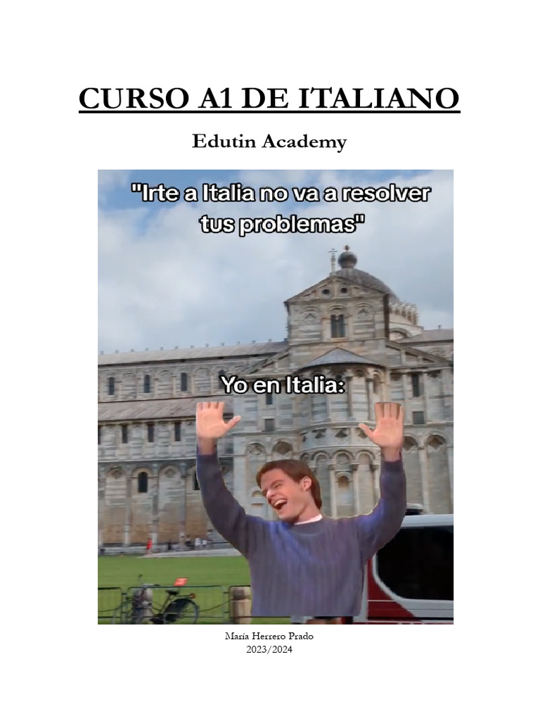 Curso A1 de Italiano: Guía Completa | PDF | Género gramatical | Sustantivo