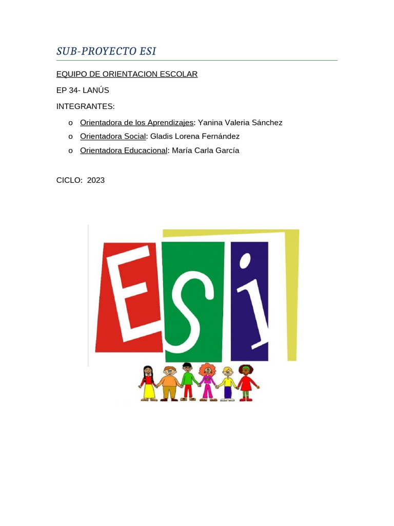 Esi 2023 Ep34-1 | PDF | Las emociones | Educación sexual